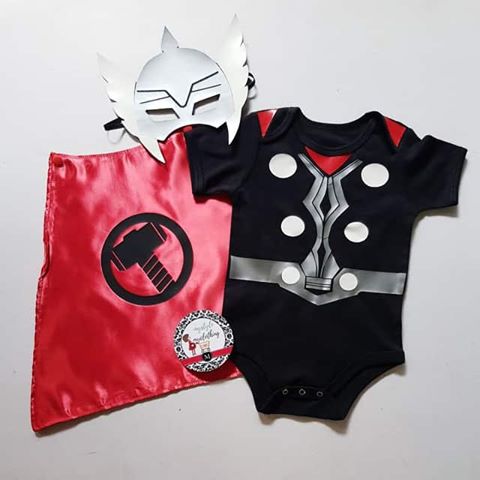 Baby Superhero Onesies Costume Set with Mask - Thor – MYSTYLEMYCLOTHING™